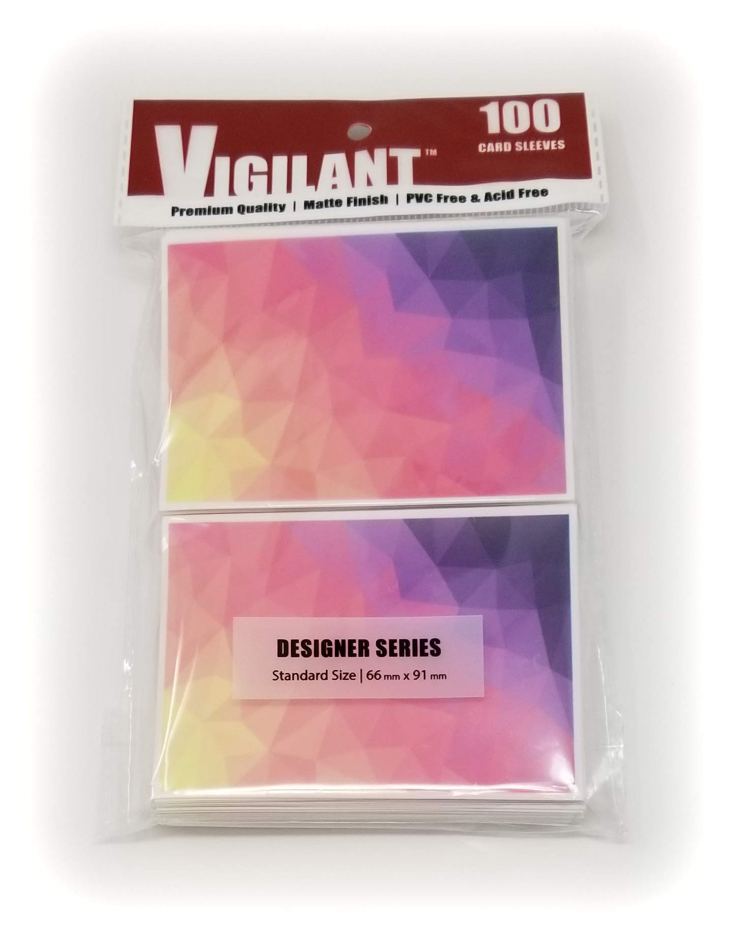 Vigilant Card Sleeves & Deck Protectors, 100 Count, Standard Size, Matte Finish, Designer Art Print (Dusk 2.0)