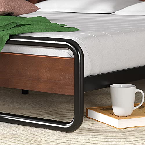 ZINUS Therese Metal Platform Bed Frame / No Box Spring Needed / Wood Slat Support / Easy Assembly, Twin