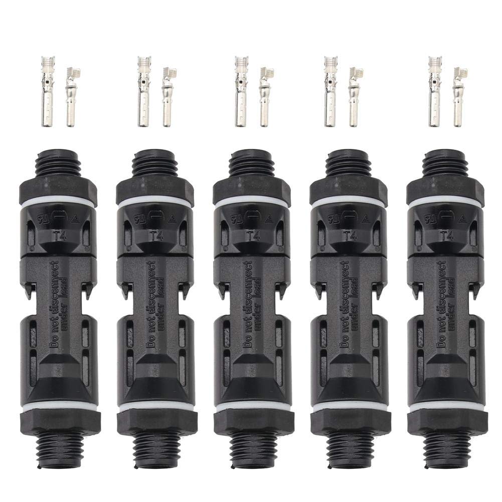 Yemunqut Photovoltaic Panel Connector Chassis Mount Plug Connector Waterproof Plug PV Accessories