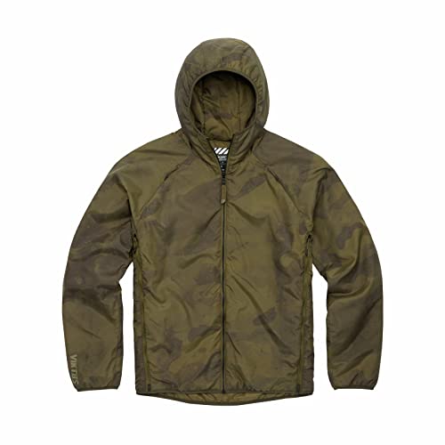 VIKTOS Men's AlphaDawn Insulated Winter Warm Water-Resistant Lightweight Mobile Packable Tactical Hooded Jacket, Ranger Camo, X-Large
