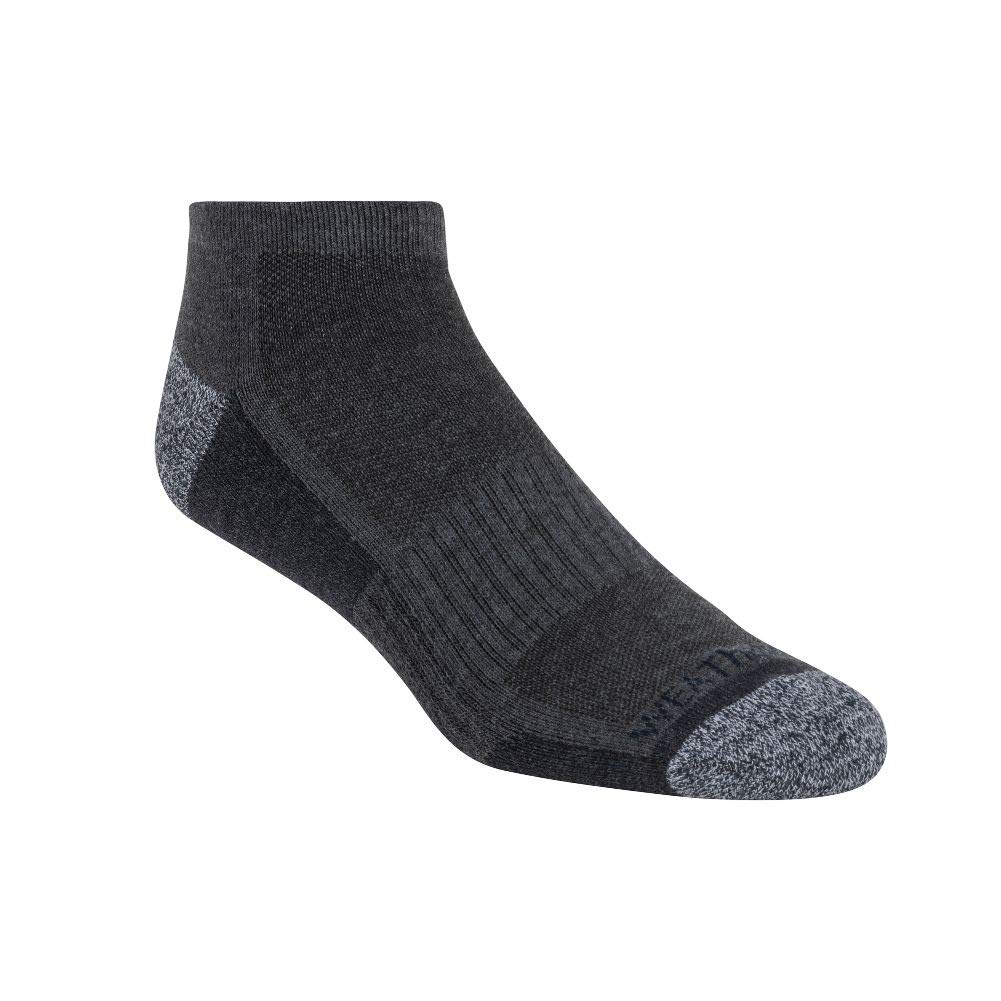 Weatherproof mens 6 Pack Low Cut Hiking Socks, Gray/Blue, 10 13 US