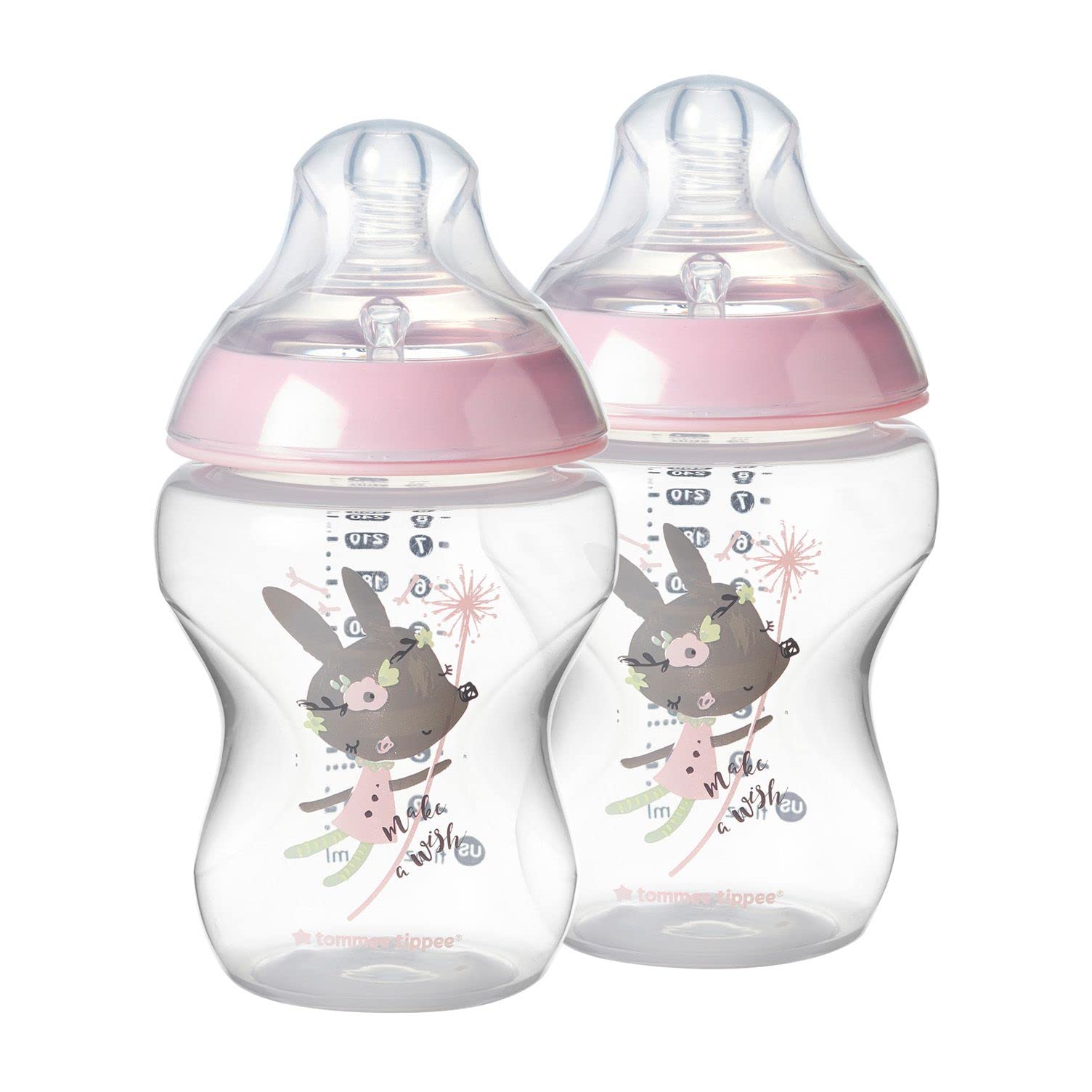 Tommee Tippee Closer to Nature (2 9 Oz Decorated Bottles) - Girl