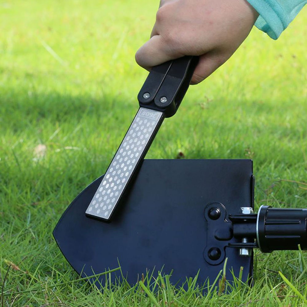 XH Outdoor Camping Knife Sharpener Double Sided Folded Pocket Sharpener Diamond Knife Sharpening Stone