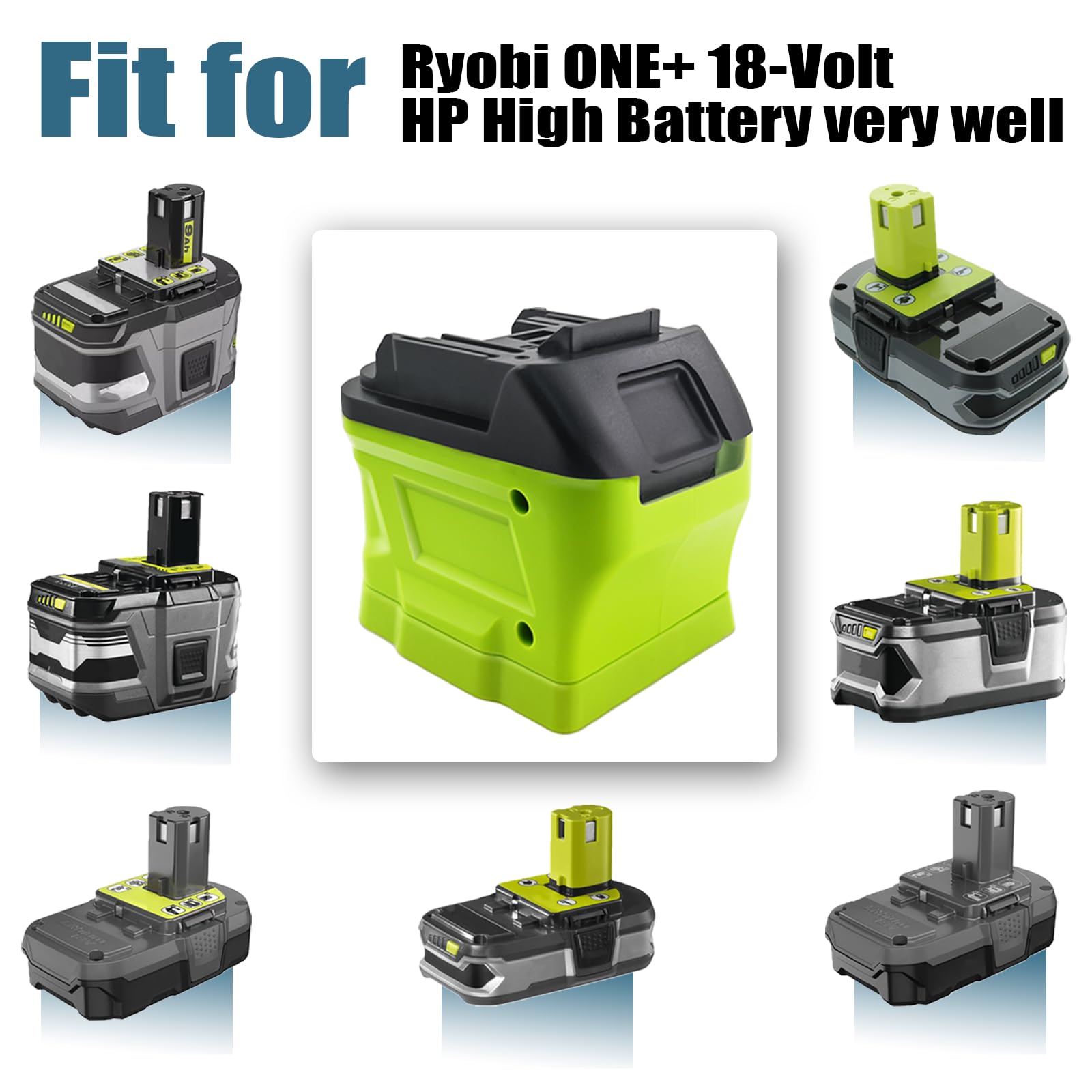 TEPULAS Battery Converter for Makita 18v Tools, Battery Adapter for Ryobi 18V Battery Converter to Makita 18v Power Tools