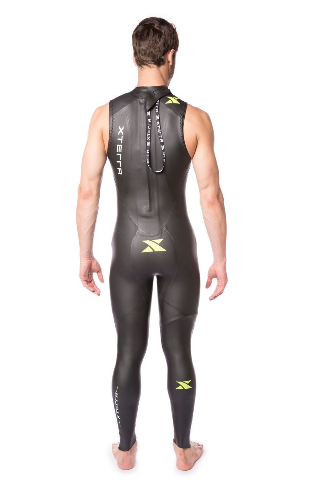 Xterra Wetsuits - Men's Volt Triathlon Wetsuit - Sleeveless Neoprene Wet Suit (3mm Thickness) (Large) | Designed for Open Water Swimming - Ironman & USAT Approved