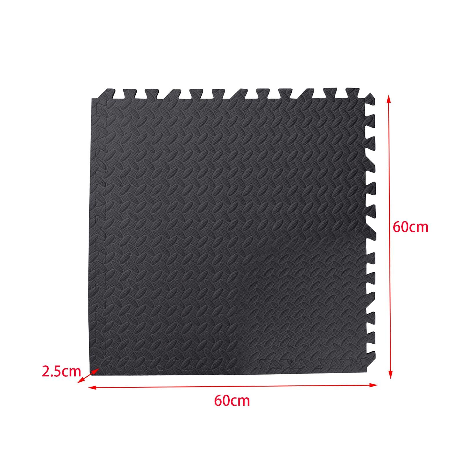 Yiju Puzzle Exercise Mat Gym Flooring Mat Interlocking Foam Floor Mats EVA Foam Floor Tiles for Home Gym Equipment Workouts Anti Skid Shock Absorbent, 60cmx60cmx2.5cm