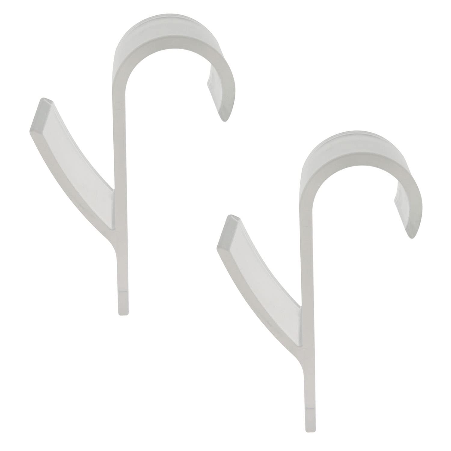 ZZHXSM 2pcs Heating Towel Radiator Hook Door Hook Clear Hanger for Heated Towel Rail Radiator Tubular Bath Hook Holders