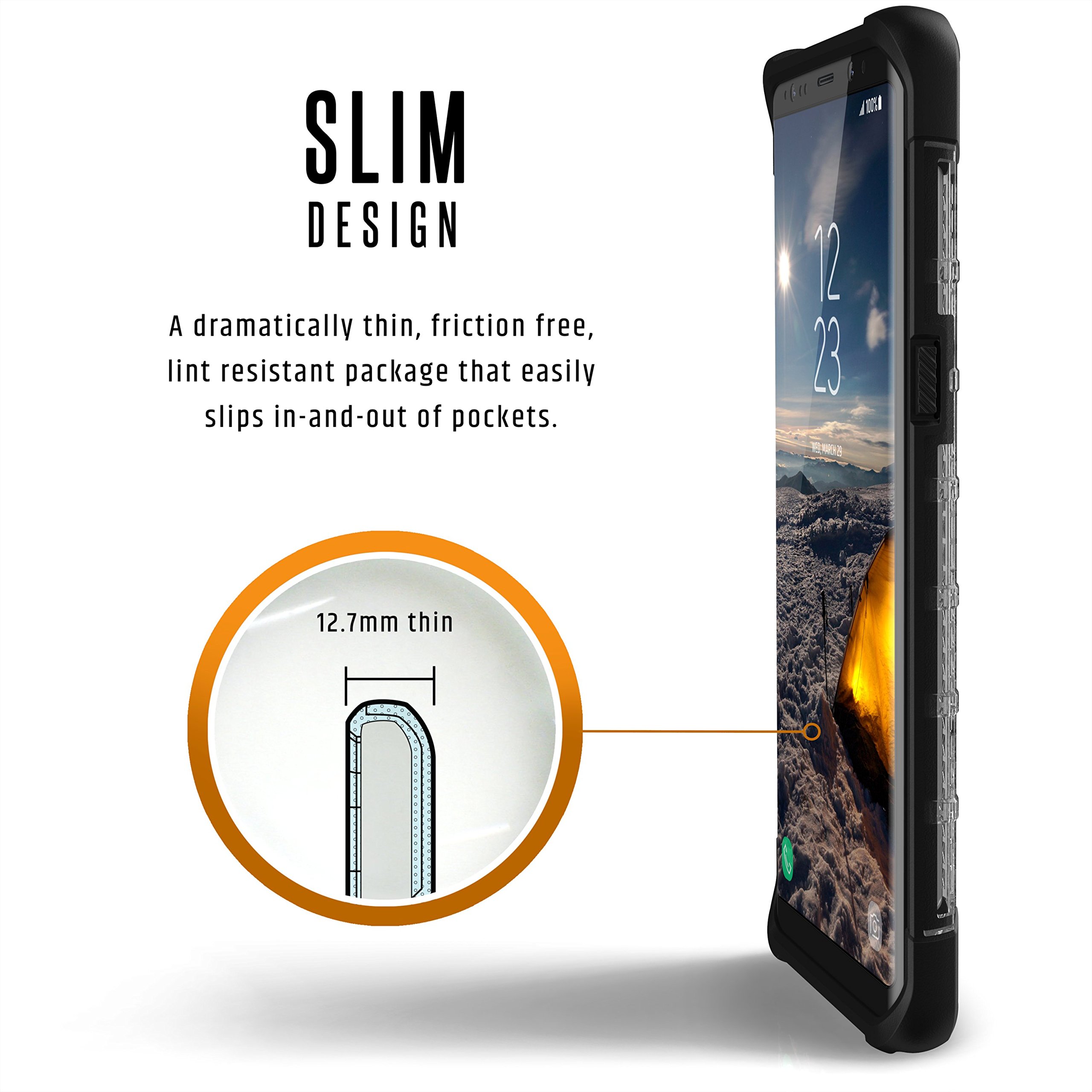 URBAN ARMOR GEAR [UAG Samsung Note 8 Plasma Feather-Light Rugged [Ice] Military Drop Tested Phone Case