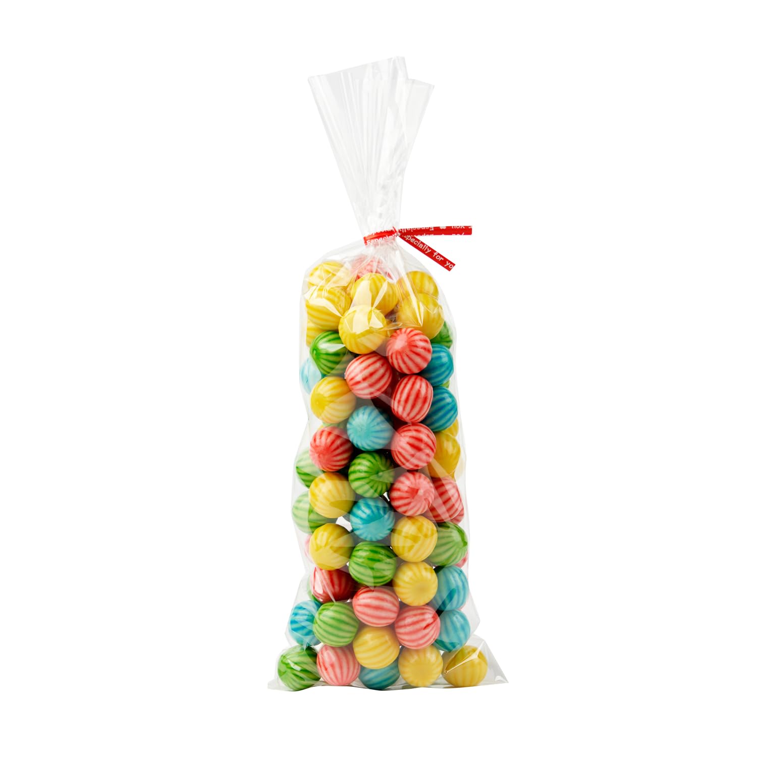 Volanic 100PCS Clear Treat Bags 4X11 Inches OPP Cello Cellophane Flat Bag With Colorful Twist Ties For Wedding Gift Candy Cookie Bakery Dessert Wrap