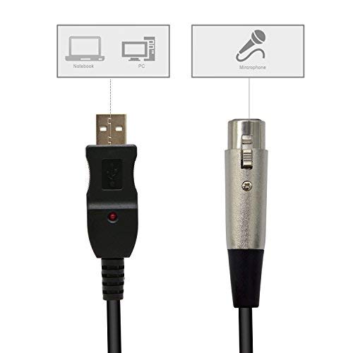 XLR Cable, VAlinks 10FT 3PIN XLR Female Microphone Cable Studio Audio Cable Connector Cords Adapter for Microphones or Instruments Recording Karaoke Singing - 3m/10ft
