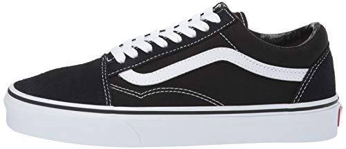 Vans Unisex Old Skool Black/White Canvas Skate Shoes 8.0 Men / 9.5 Women