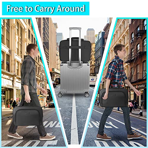 YOREPEK Carrying Case for PS5, Protective Travel Bag for PS 5 Console Controller, Large Capacity Storage Case Compatible with Playstation 5 Games Accessories Disk Digital Edition, Black