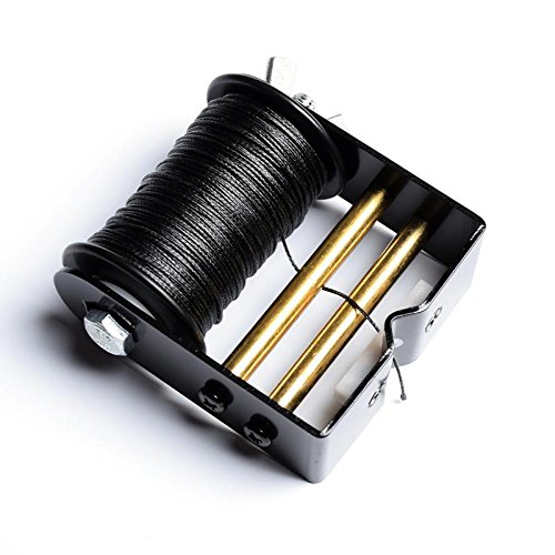Ww Zat Archery Bowstring Serving Thread Jig Adjustable Tension 30 Meter/Roll 0.018" for Compound Bow and Recurve Bow Black(Pack of 1) (Black)