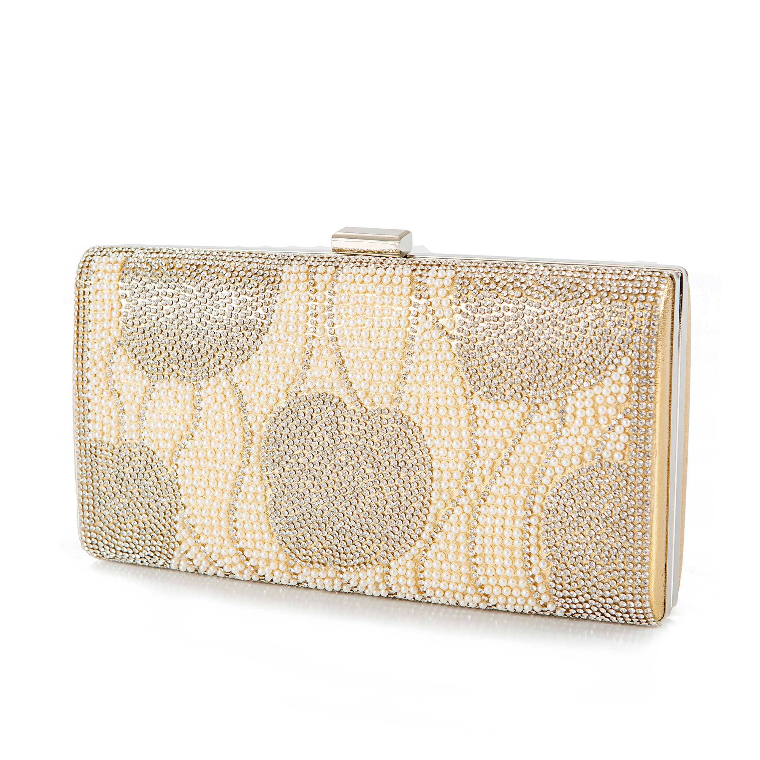 www.Beadingsupplys.com Champagne Crystal Clutch,Wedding Clutch, Party Bag, Prom Bag, Formal Event Clutch, Evening Clutch Bag Purse