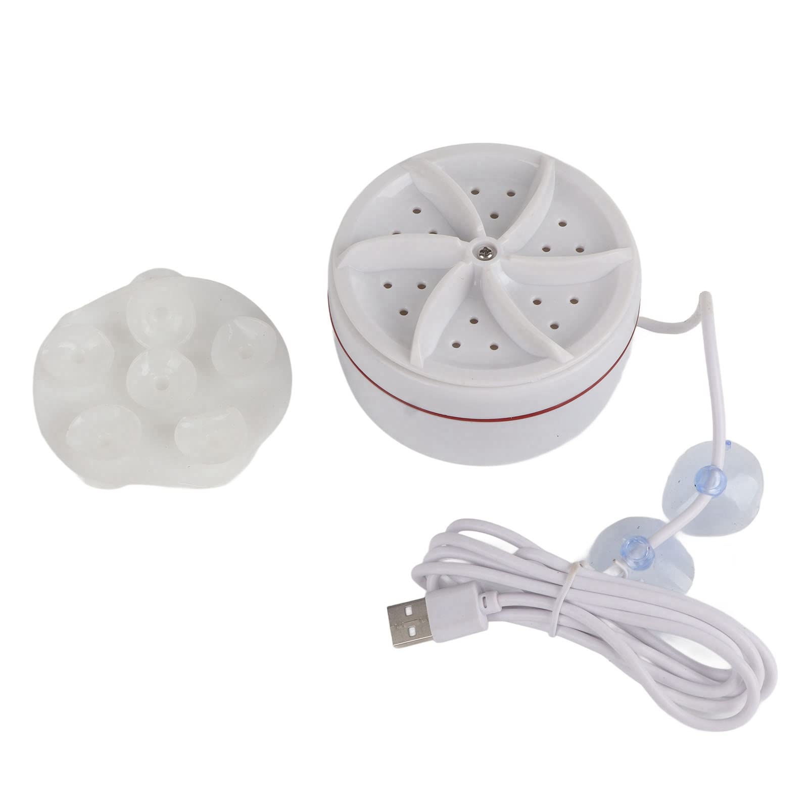 VTOSEN Small Washer Foldable Washing Machine - Mini Washing Travel Machine for Apartments - Sonicleaning, Automatic Cycle, USB Power - Portable Laundry Machine