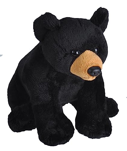Wild Republic Wild Calls Black Bear, Authentic Animal Sound, Stuffed Animal, Eight Inches, Gift for Kids, Plush Toy, Fill is Spun Recycled Water Bottles, 6" (23312)