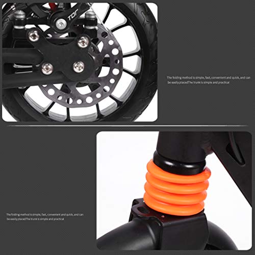 ZANFUN Kick Scooter Foldable and Portable Lightweight Brake Design Three Height Adjustments for Adults Teens Kids White