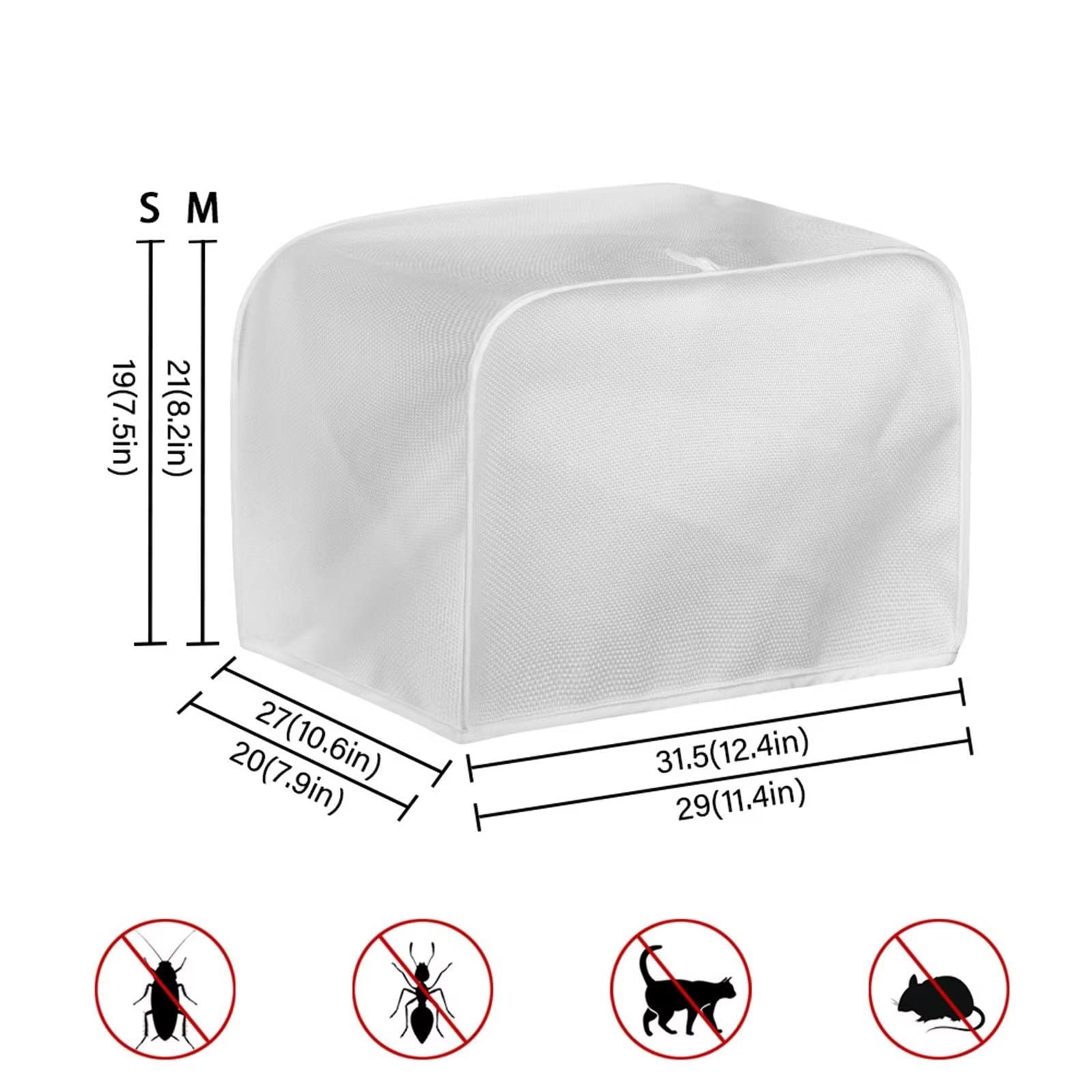 Upetstory 4 Slice Rose Butterfly Toaster Cover Kitchen Medium Appliance Cover with Handle,Dustproof Fingerprint Protection,Machine Washable