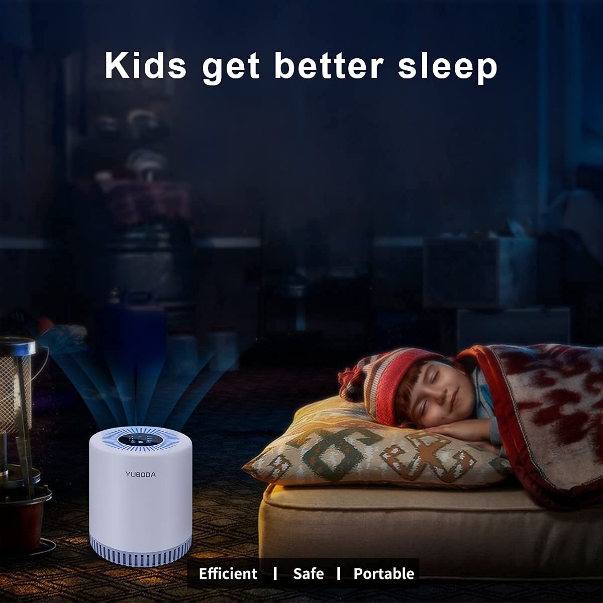 YUBODA Air Purifier for Home - Portable Small HEPA Air Purifier for Bedroom, Office, SY908(Available for California)