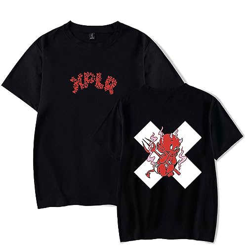XPLR Baby Devil Merch T-Shirt Merch Men Short Sleeve Women Funny Sam and Colby Tee Unisex Harajuku Tops (Black,XXS)