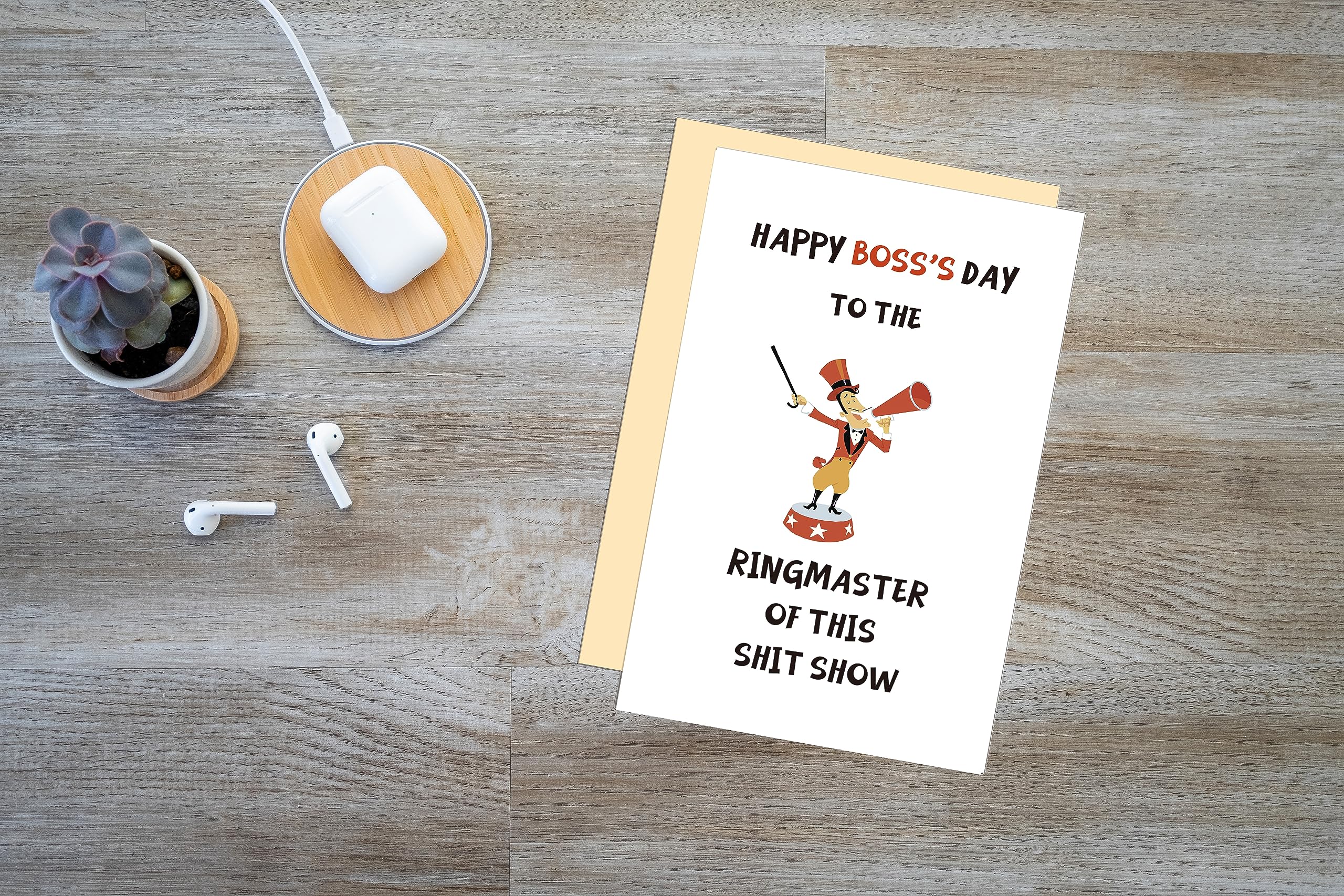 Ure Tenk Boss Appreciate Card, Funny Ringmaster Inspired Boss Day Card, Hilarious Card for Manager