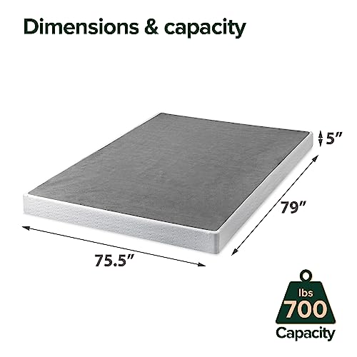 ZINUS 5 Inch Metal Smart Box Spring / Mattress Foundation / Strong Metal Frame / Easy Assembly, King