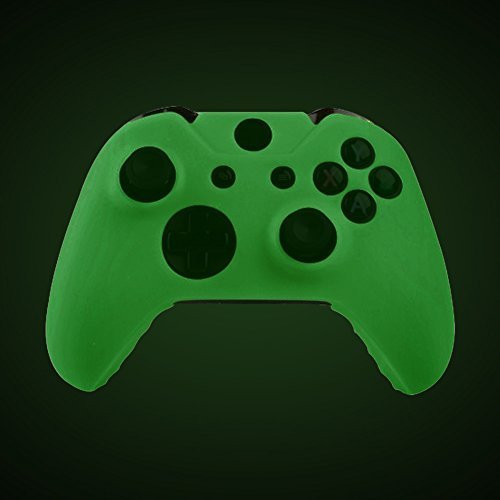 YTTL®3 Pack Glow in Dark Silicone Gel Rubber Grip Protective Case Skin Cover For Microsoft Xbox One Wireless Controller - Blue/ Green/ Pink