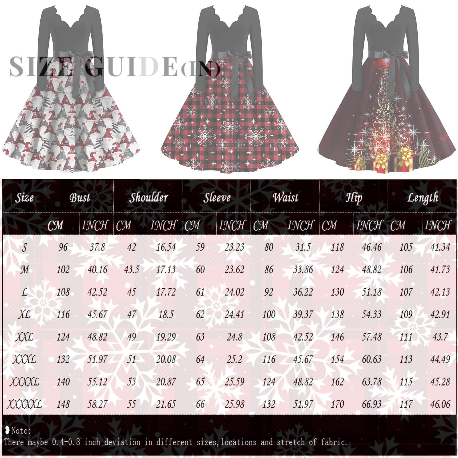 WANZZXCSL Christmas Dresses