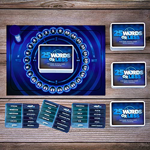USAOPOLY 25 Words or Less | Fast-Paced Word/Friends & Family Board Game | Based on Popular TV Game Show with Meredith Vieira