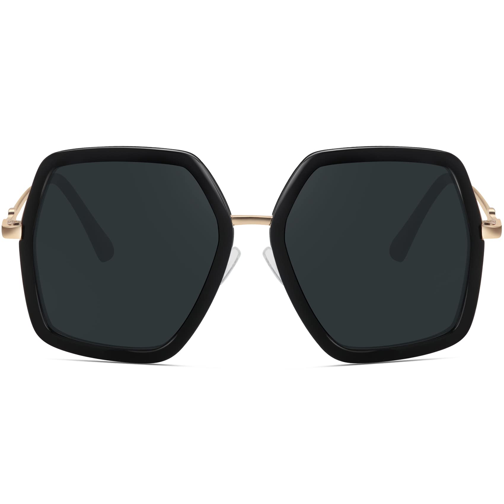 WOWSUN Oversized Big Fashion Sunglasses for Women Irregular Large Shades UV Protection