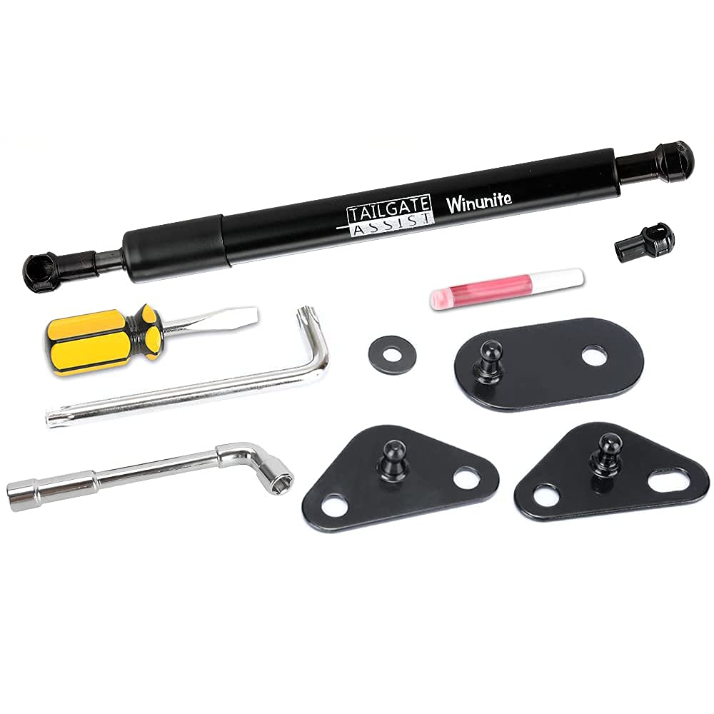 Winunite Compatible with 2015-2024 F150 Tailgate Assist Shock Truck Lift Assist Fits for Truck Tailgate Accessories Soft Open Easy Down(All Tools Provided)