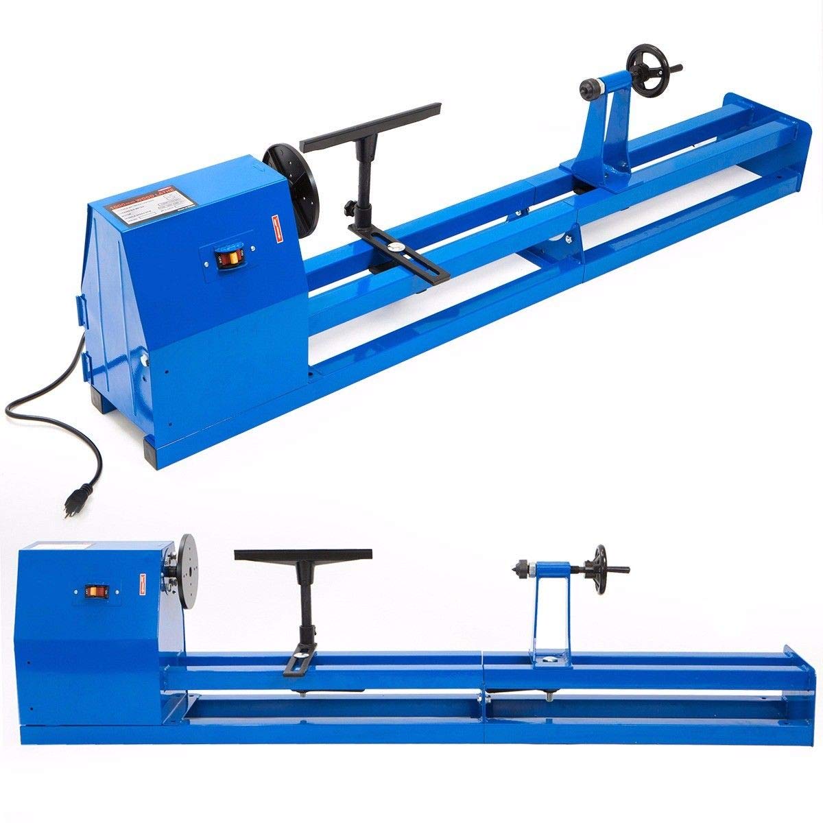 XtremepowerUS 1/2HP 4 Speed 40" inch Power Wood Turning Lathe (14" x 40") Benchtop Wood Lathe Adjustable Speed