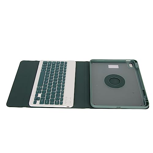 Yitre Tablet Keyboard, Magnetic PU Leather PC Portable Keyboard 180mAh Battery Pen Holder for 2022 Tablet with Case (Green)