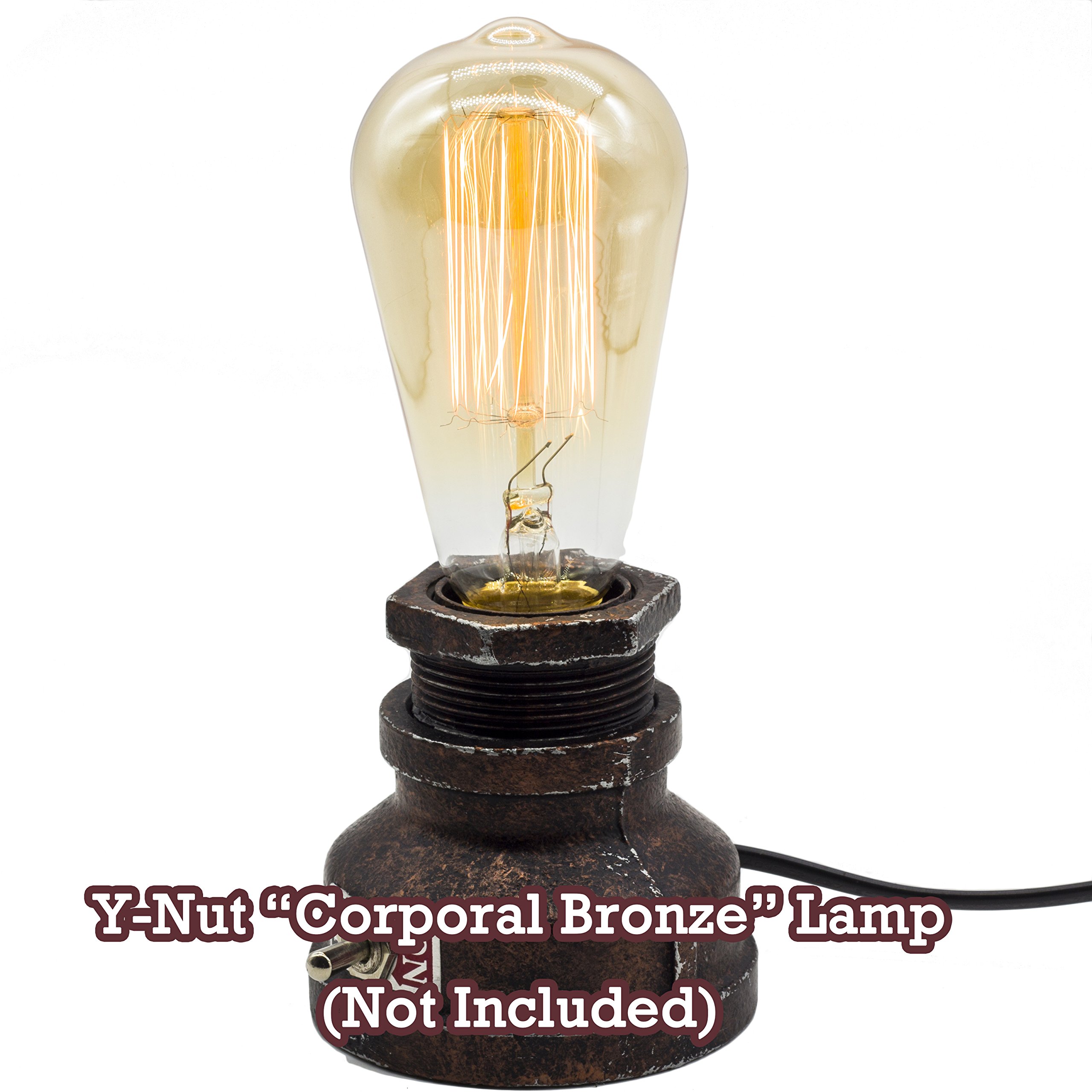 Y-Nut 1 Pack Edison Style Filament ST64 Bulb, 40W 2700K Warm White, Vintage Style Bulb