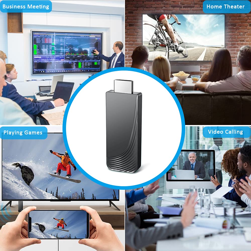 Wireless HDMI Display Dongle Adapter, iBosi Cheng Full HD 1080P WiFi Screen Mirroring Adapter Cast iPhone/iPad/iOS/Android to HDTV/Projector/Monitor,Supports Mac & Windows Devices
