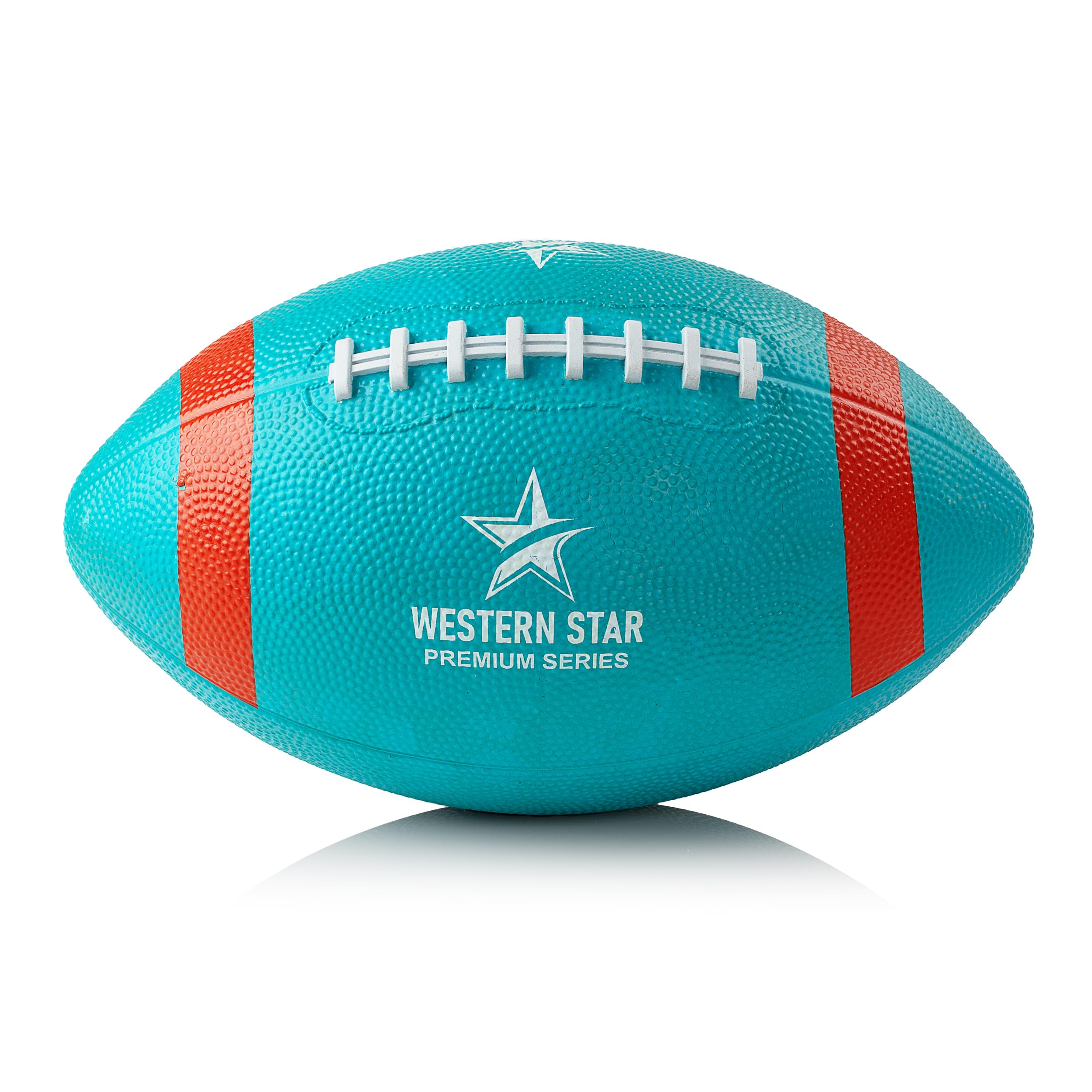 Western Star Durable Football - Official Size and Weight- 5 Popular Colors - Match Ball - Great Grip and Size 9 (3 Pack)