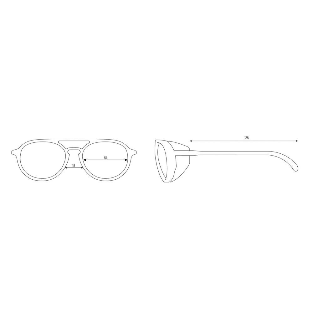 Vuarnet sunglasses Vuarnet Ice (VL-1709 0007-2129) Matt Black - Matt Gold - Brown with Mirror effect lenses