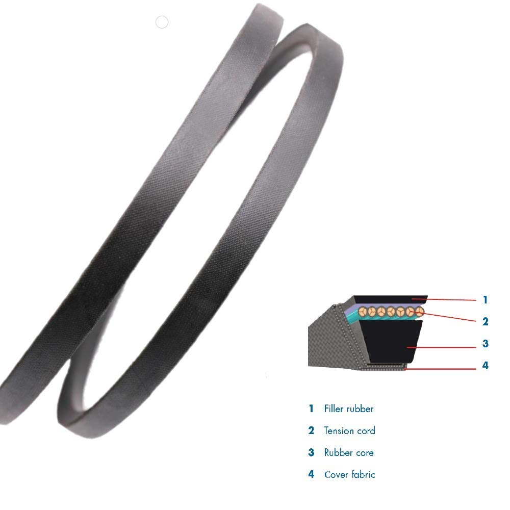 Zero Turn Mower Deck Belt 5/8" x 152" Replacement for Husq. 539111949 Zero Turn Mower
