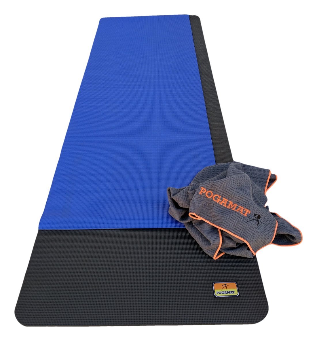 Thick Non-Slip Yoga Mat with Shoulder Strap 84" x 27" x 8mm - Large Barefoot Workout Mat for Yoga, Pilates, and at Home Exercise - Pogamat