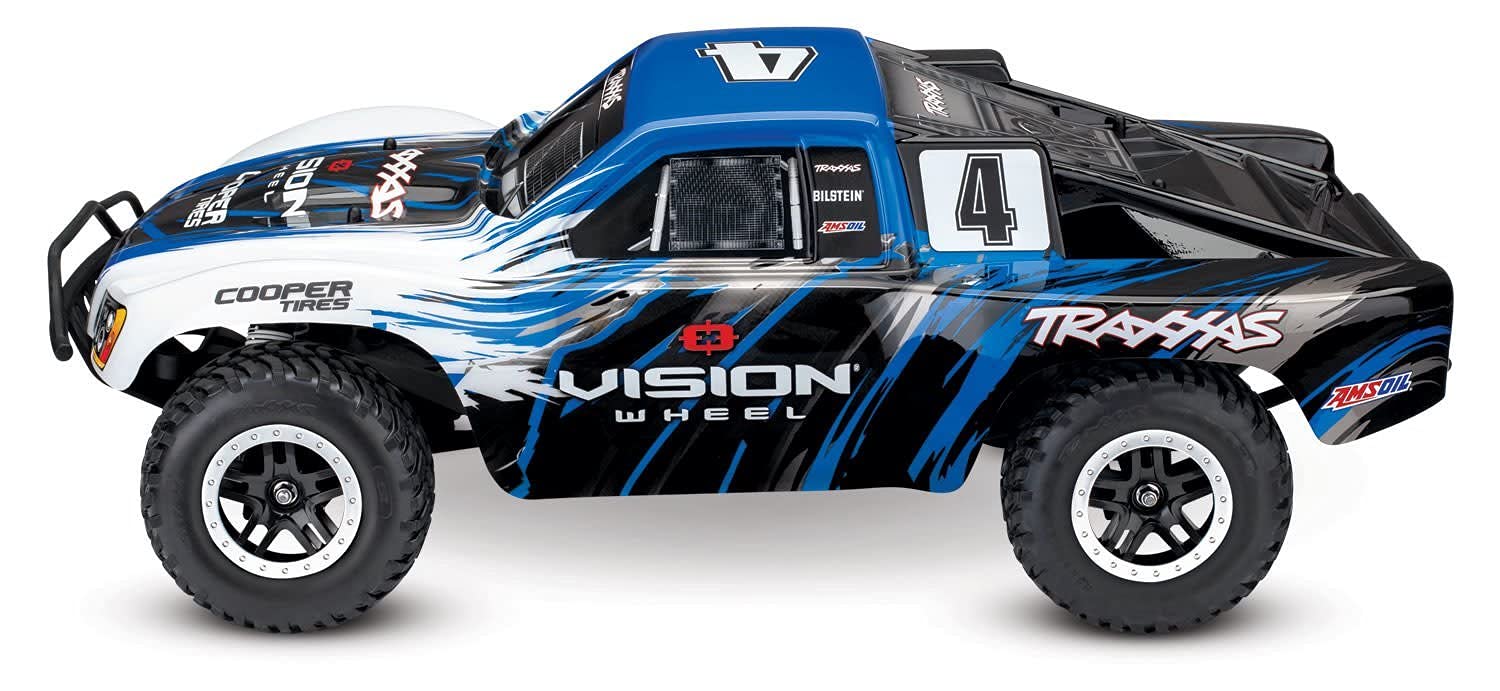 Traxxas Slash 4X4: 1/10 Scale 4WD Electric Short Course Truck with TQi Link Enabled 2.4GHz Radio System & Traxxas Stability Management (TSM)