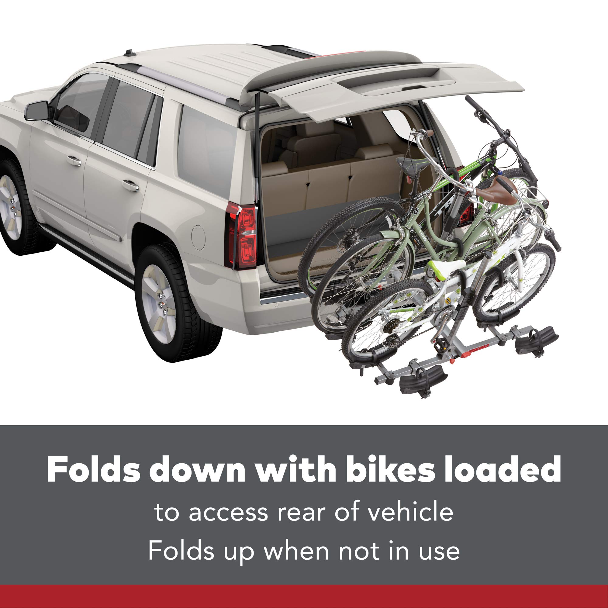 YAKIMA - FourTimer Hitch Mount Tray Bike Rack, 4 Bike Capacity
