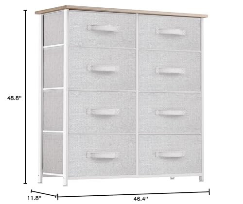 YITAHOME 12 Dresser for Bedroom + YITAHOME Fabric Dresser for Bedroom (8 Drawers)