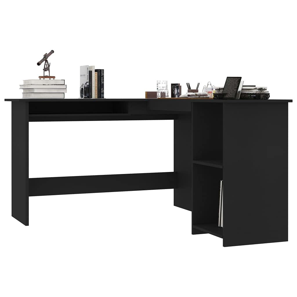 ZQQLVOO Computer Desk Workstation with Pull Out Keyboard Tray, L-Shaped Desk, Computer Corner Desk, Home Gaming Desk, Office Writing Workstation, Sonoma Oak 47.2"x55.1"x29.5" Chipboard