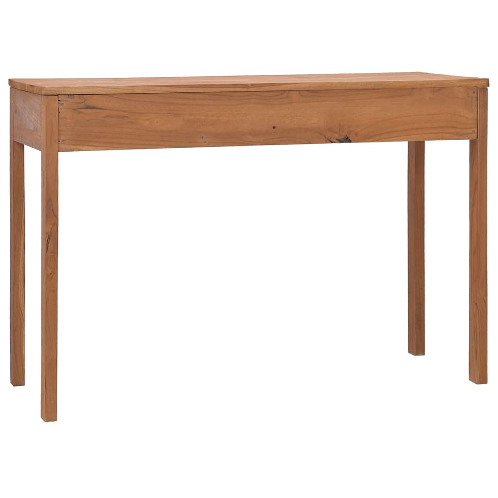 ZQQLVOO Small Computer Desk,with Drawer,School Writing Desk,Study Desk,Work Home Office Desk for Small Space,Office Desk 31.9"x15.7"x29.5" Solid Teak Wood
