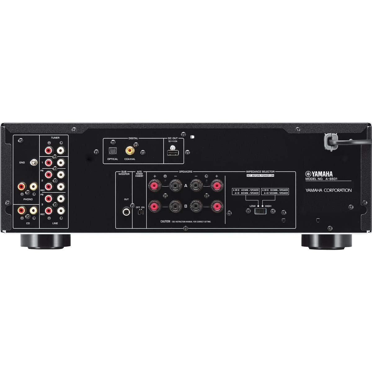 YAMAHA A-S501SL Natural Sound Integrated Stereo Amplifier (Silver)