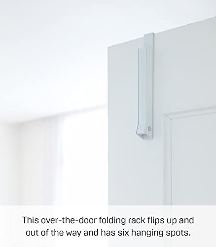 Yamazaki Home 7161 Over The Door Alloy Steel Hooks - Folding Hanging Coat Rack
