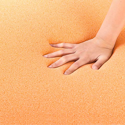 ZINUS 4 Inch Copper Pressure Relief TorsoTec Memory Foam Mattress Topper / Cooling Copper and Gel Formula, Twin