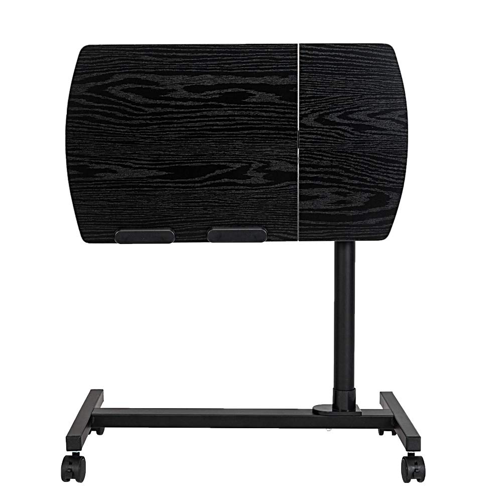 Ynredee Rolling Laptop Table Lap Desk,Bedside Desk,Multifunctional Lifting Computer Desk with Wheels Adjustable Laptop Stand Sofa Side Table (Five-Wheel)
