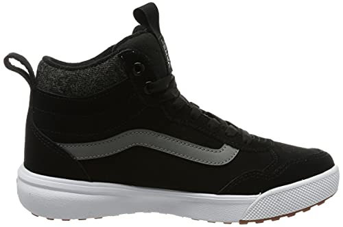 Vans Women's Hi-Top Trainers Sneaker, Suede Black Pewter, 8.5