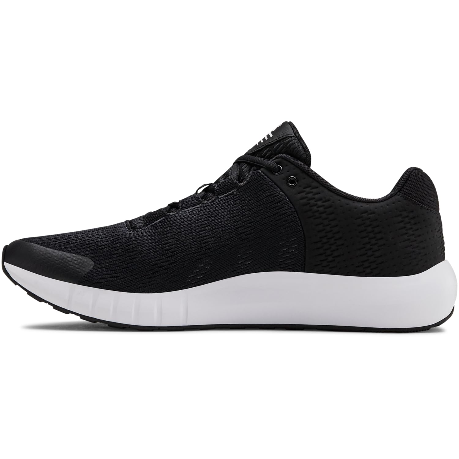 Under Armour Men's Micro G Pursuit BP Athletic Shoe, black//white, 8 M US